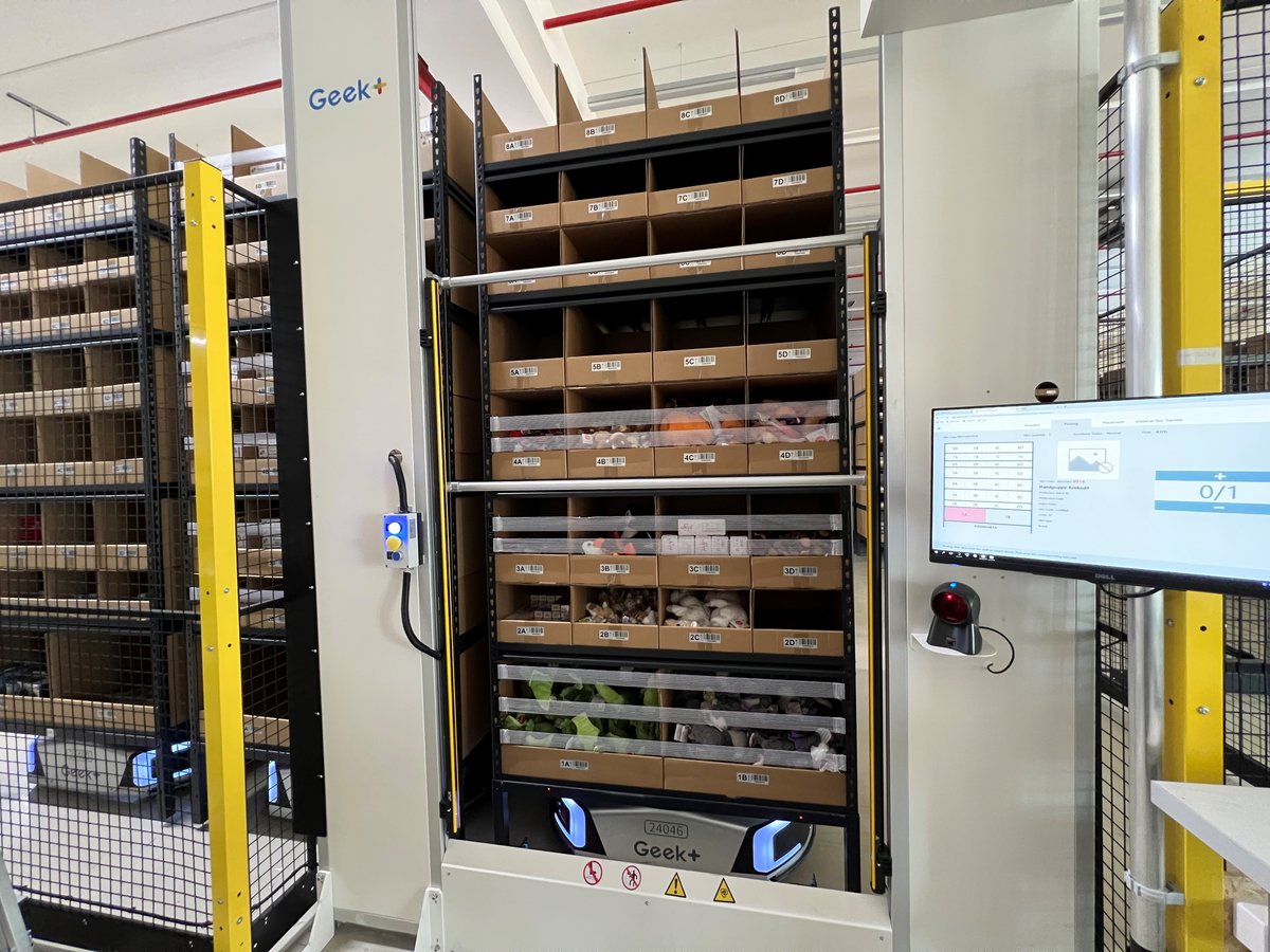 Geek+ deploys Shelf-To-Person solutions for global player Rhenus Logistics in Swiss warehouse