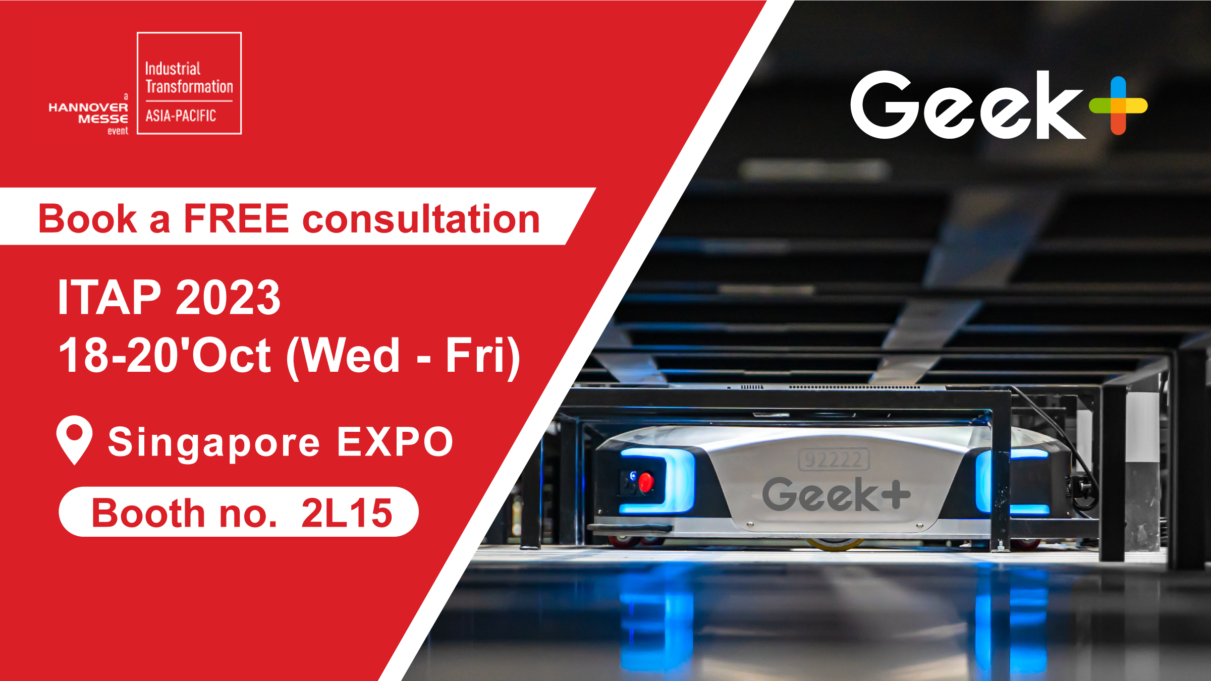 Meet Geek+ at ITAP 2023